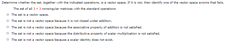 Solved Determine Whether The Set Together With The