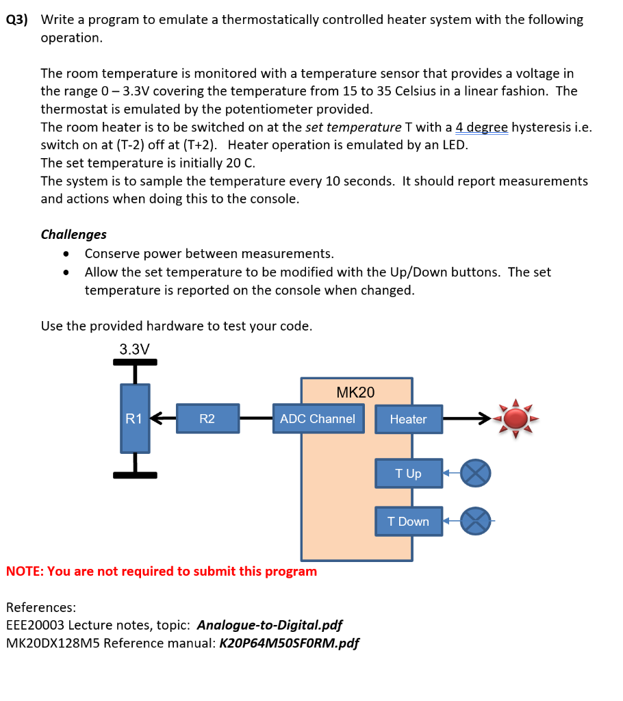 Embedded Microcontrollers Q3 Write a program to | Chegg.com