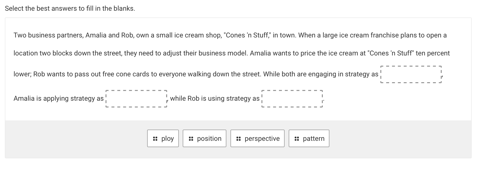 Solved Match each example with the correct strategy.Select | Chegg.com