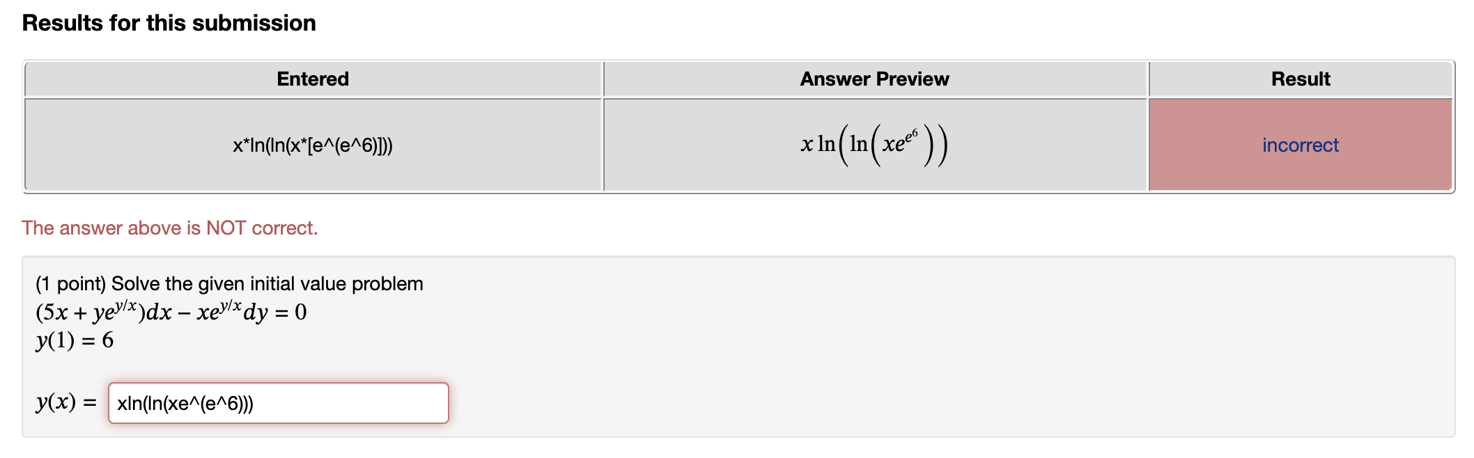 Solved Results for this submission | Chegg.com