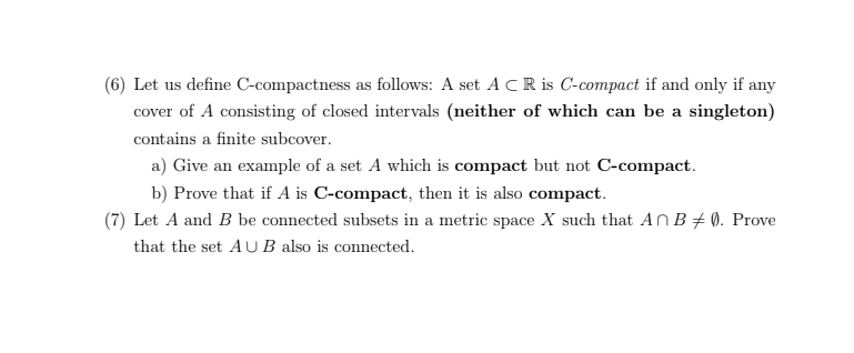 Solved Need rigorous mathematical solutions to these 2 Real | Chegg.com