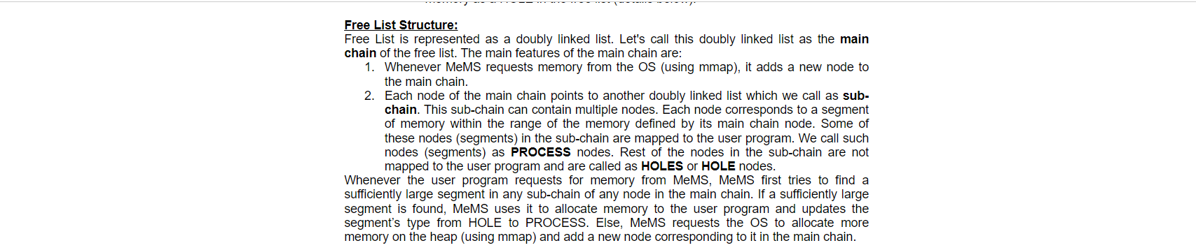 Solved Problem Statement: Implement a custom memory | Chegg.com