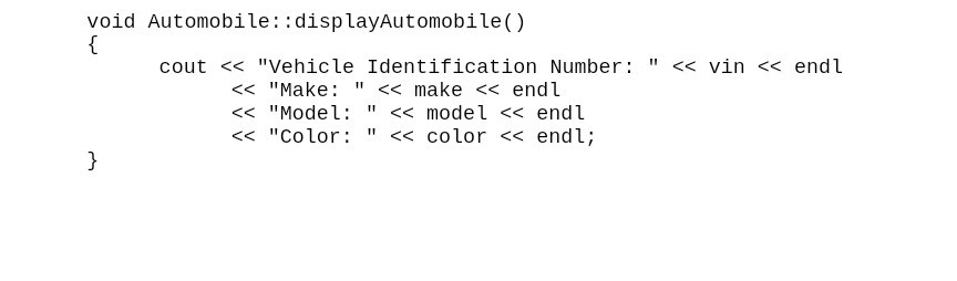 Solved #include using namespace std; #ifndef _Automobile | Chegg.com