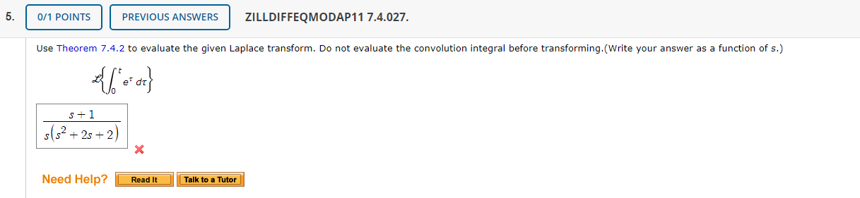 Solved 0/1 POINTS PREVIOUS ANSWERS ZILLDIFFEQMODAP11 | Chegg.com