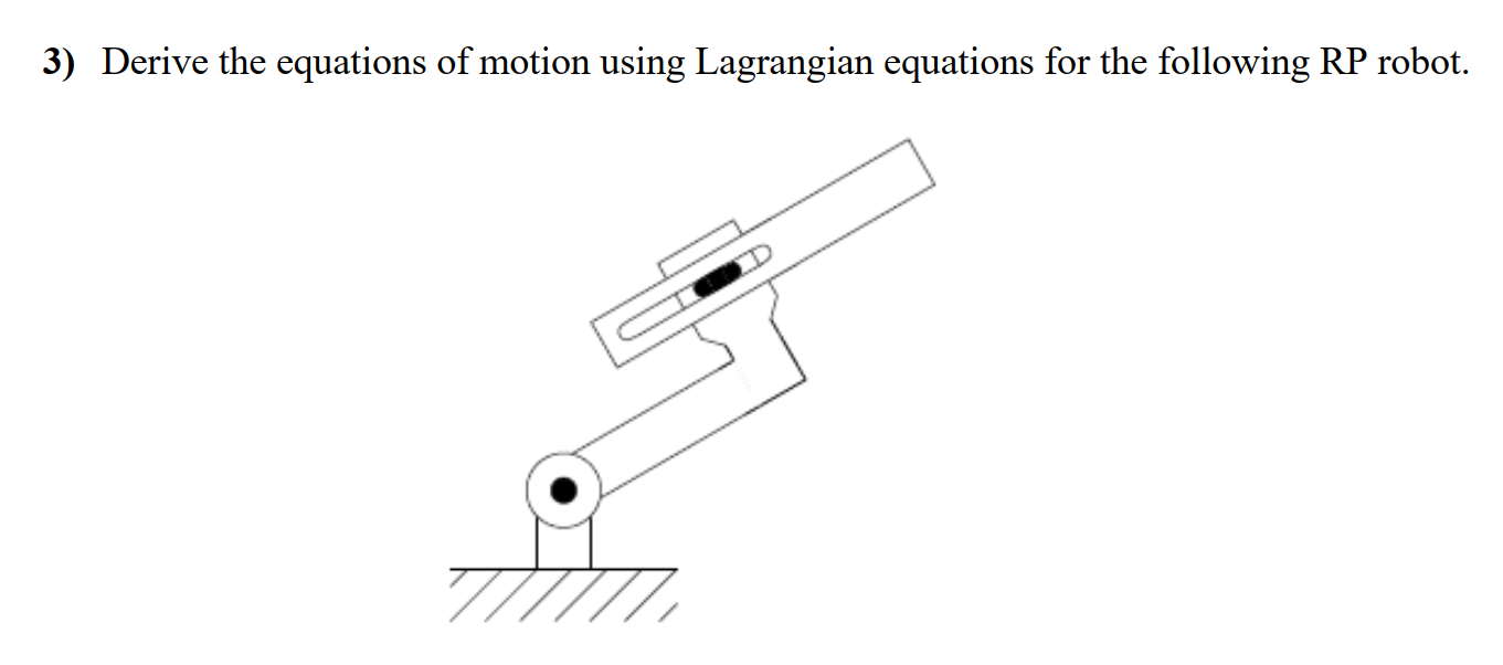 Solved by an EXPERT 3) ﻿Derive the equations of motion using Lagrangian | Chegg.com