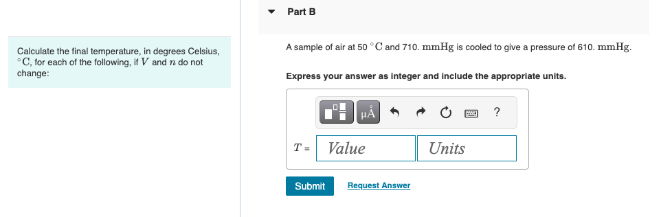 Solved Calculate the final temperature, in degrees Celsius, | Chegg.com