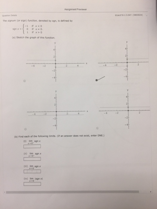 Solved The signum (or sign) function, denoted by sgn, is | Chegg.com