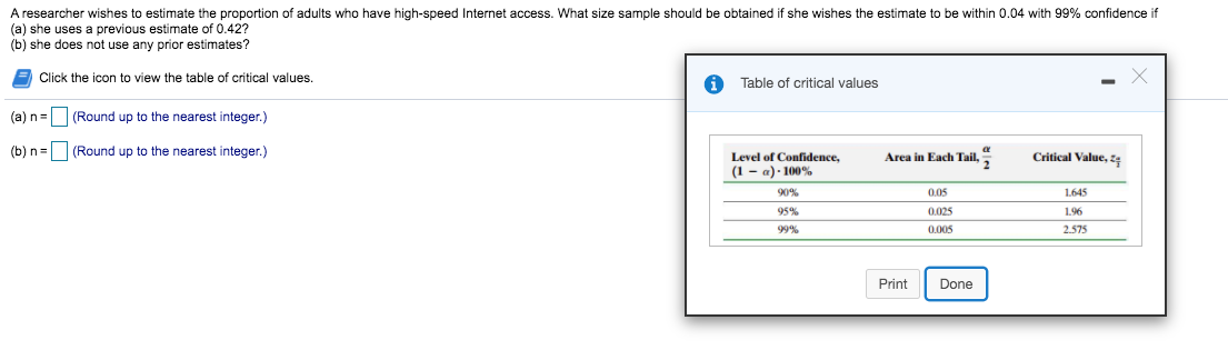 Solved A researcher wishes to estimate the proportion of | Chegg.com