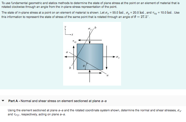 Solved To use fundamental geometric and statics methods to | Chegg.com