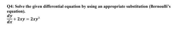 Solved 1- Classify each DE in Q1, Q2, Q3, and Q4 as a Linear | Chegg.com