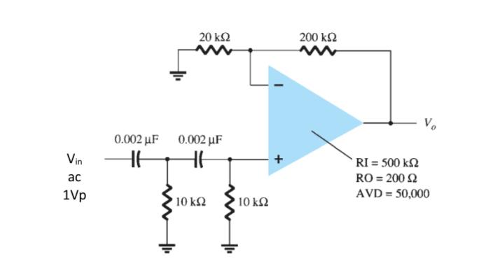 Solved Using Multisim Plot The Frequency Response Of The 