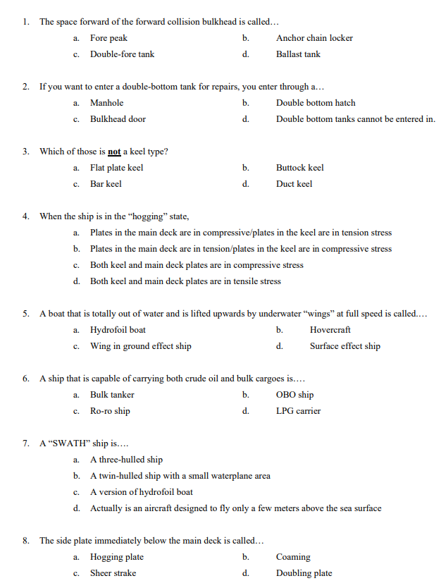Solved 1. The space forward of the forward collision | Chegg.com