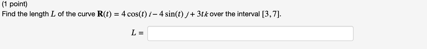 Solved R(t)=4cos(t)i−4sin(t)j+3t | Chegg.com