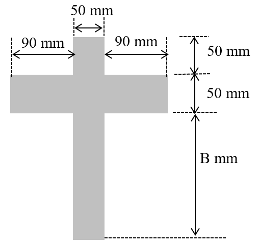 Solved The cruciform cross-sectional area of a beam is shown | Chegg.com