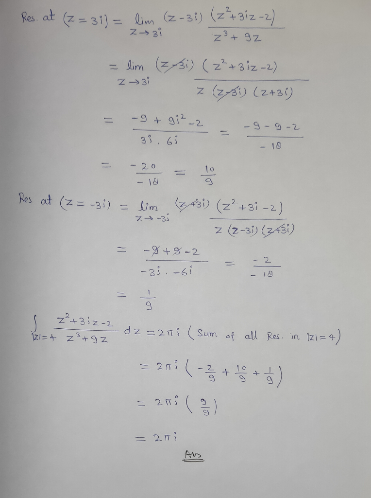 Solved z.3iz-2 z+31z-2 z(z-3)(z+31) La) Iz1 N=O is only | Chegg.com