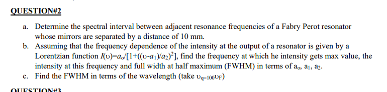 Solved QUESTION\#2 a. Determine the spectral interval | Chegg.com