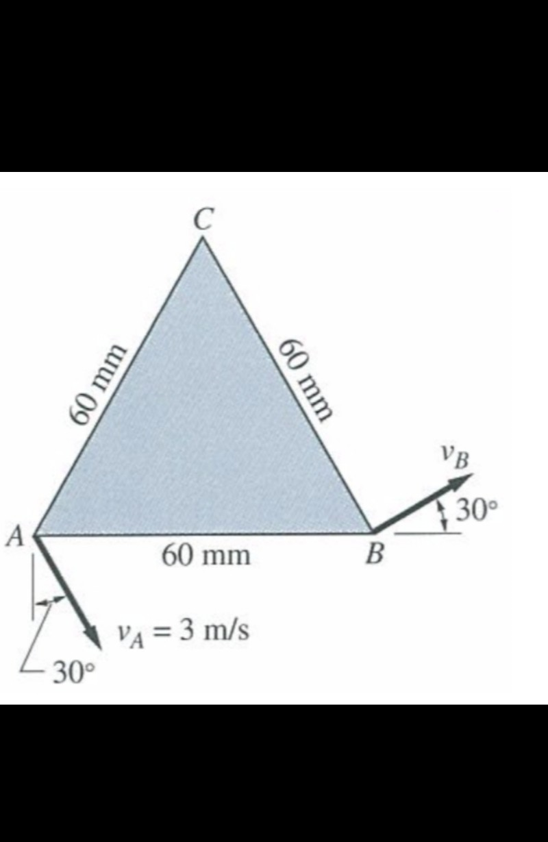 Solved A plate of an equilateral triangle with a side length | Chegg.com
