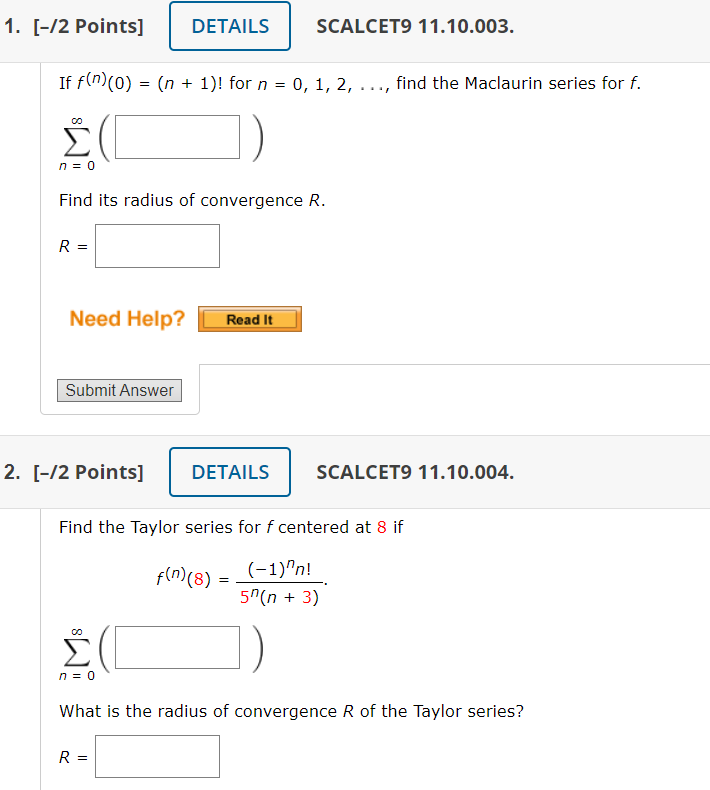 Solved If f(n)(0)=(n+1) ! for n=0,1,2,…, find the Maclaurin | Chegg.com