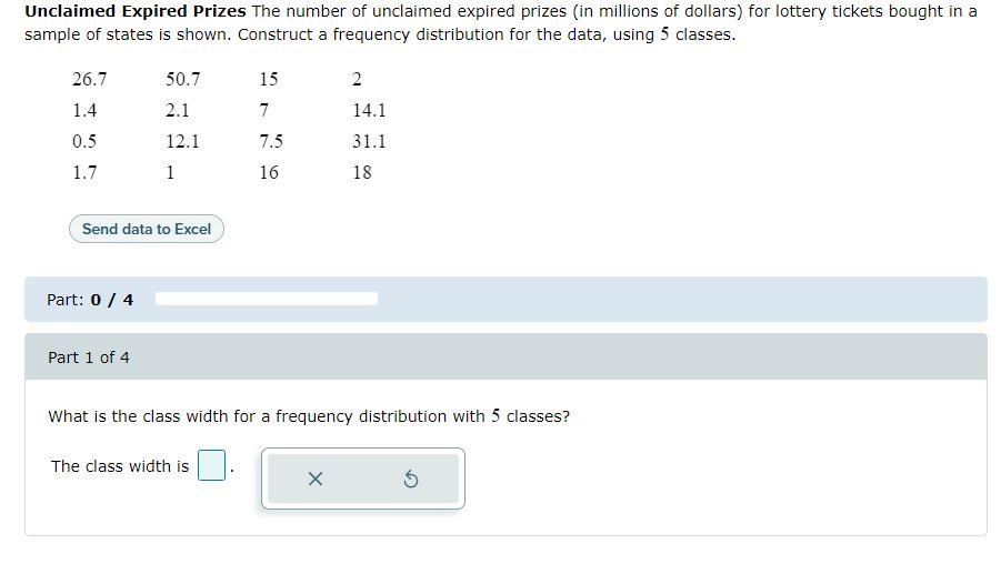 Solved Unclaimed Expired Prizes The number of unclaimed | Chegg.com
