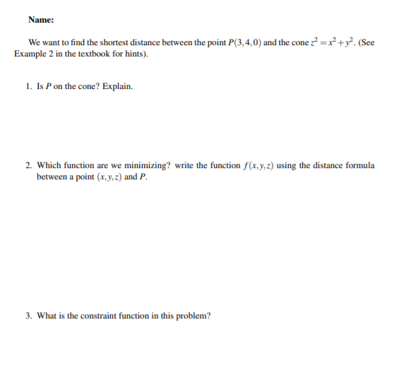 Solved Calculus-III Lagrange Multipliers In the previous | Chegg.com