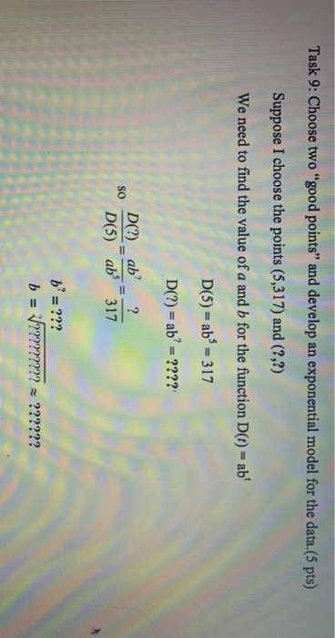 Solved Task 9: Choose two "good points" and develop an | Chegg.com
