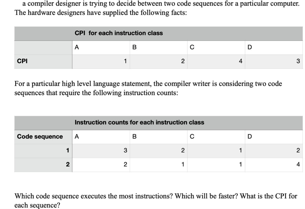 Solved Which code sequence executes the most instructions? | Chegg.com