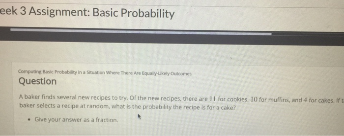Solved eek 3 Assignment: Basic Probability Computing Basic | Chegg.com