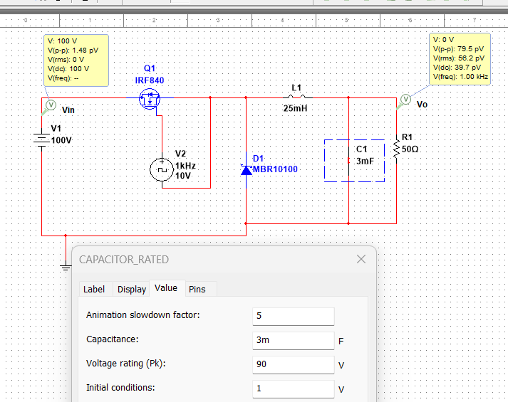 The DC-DC converter has a 100 VDC input and 50 VDC | Chegg.com