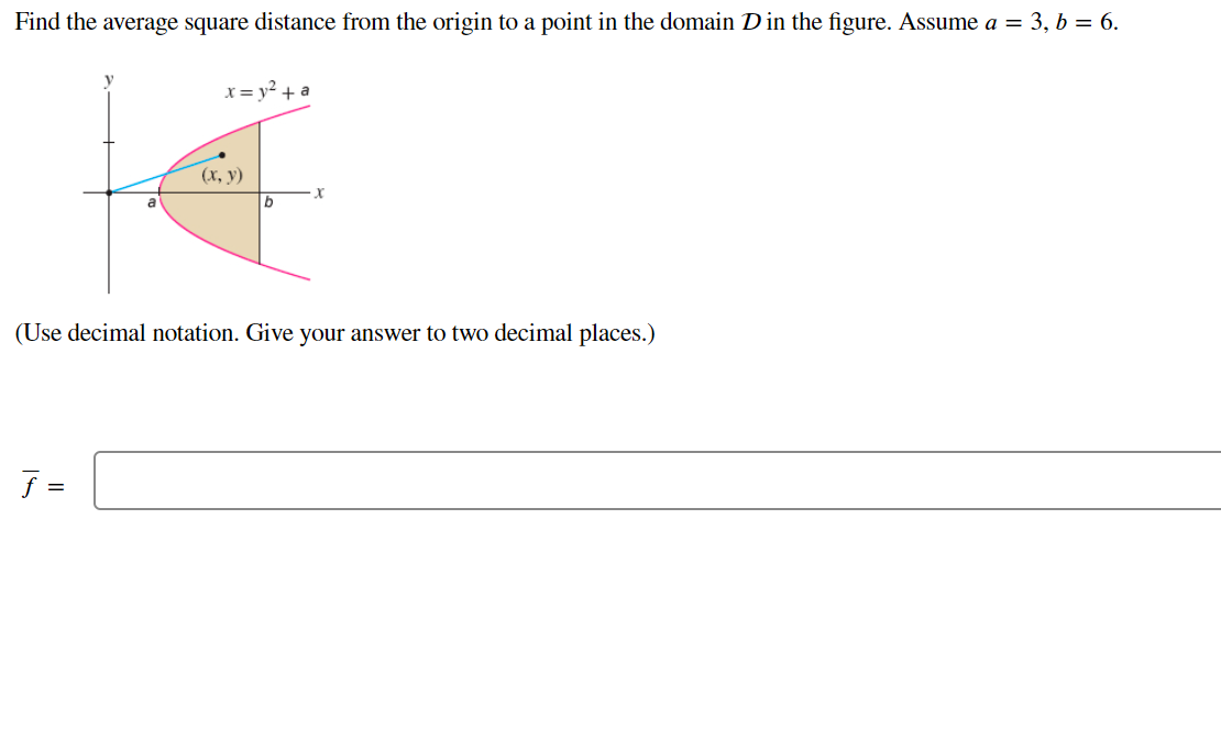 Solved Find the average square distance from the origin to a | Chegg.com
