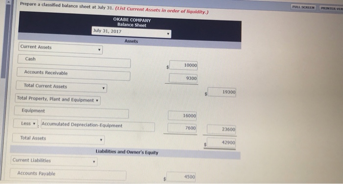Solved VAL SCREEN : İ PRİNTERVERSION). BACK Problem 1-3A | Chegg.com