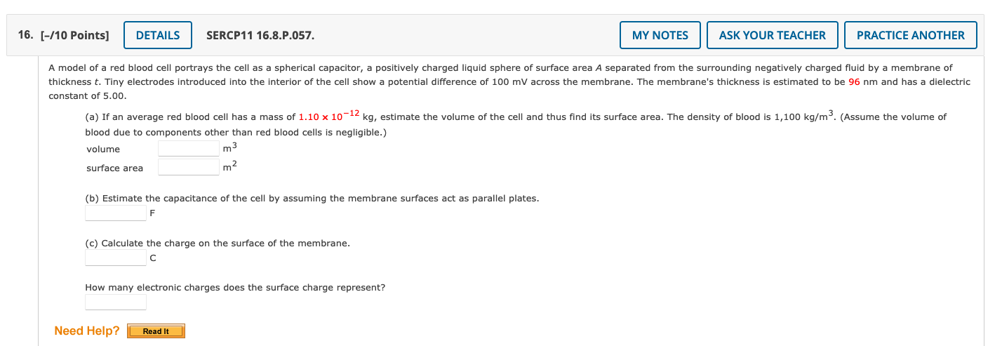 Solved 16. [-/10 points) DETAILS SERCP11 16.8.P.057. MY | Chegg.com Solved 16. [-/10 points) DETAILS SERCP11 16.8.P.057. MY | Chegg.com