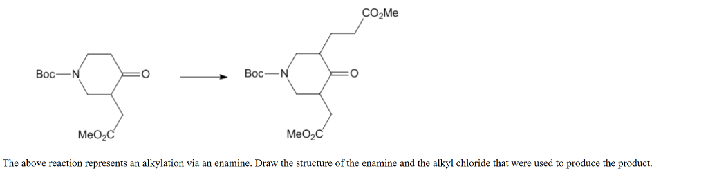 Solved CO2Me Boc Boc MeO MeO2 The above reaction represents | Chegg.com