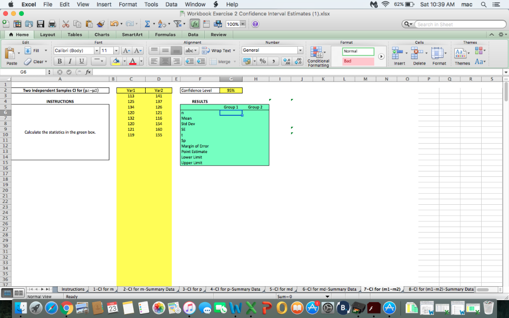 Solved Excel File Edit View Insert Format Tools Data Window | Chegg.com