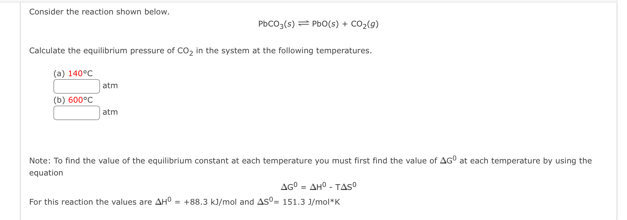 Solved Consider the reaction shown below. | Chegg.com