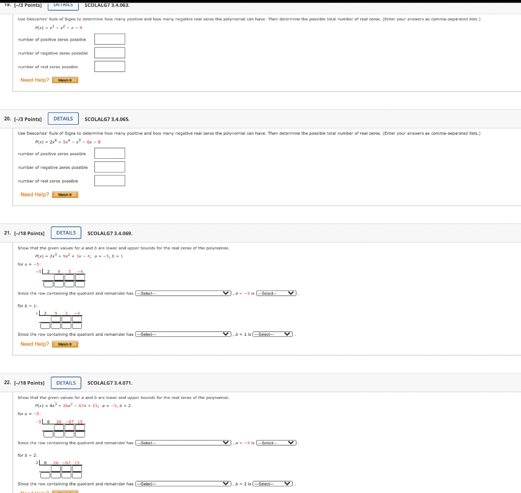 Solved 2. (1/2 points) DETAILS PREVIOUS ANSWERS SCOLALG7 | Chegg.com