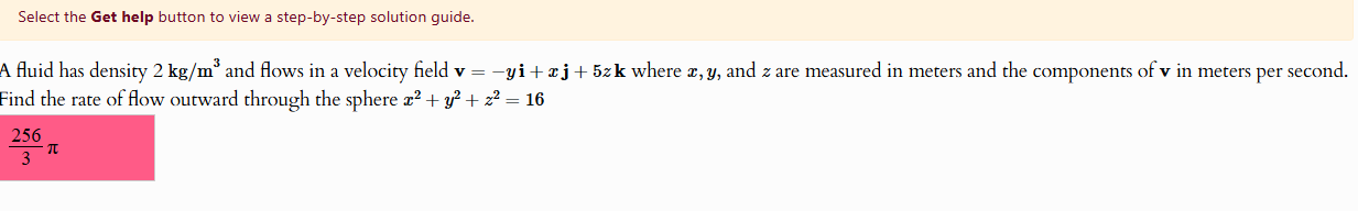 Solved A fluid has density 2kgm3 ﻿and flows in ﻿a velocity | Chegg.com