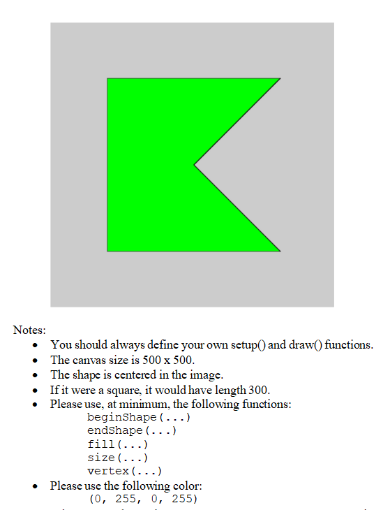 Solved Notes: • You should always define your own setup() | Chegg.com