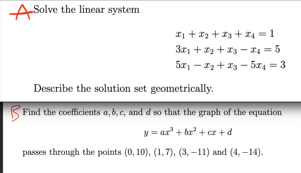 Solved Please solve parts A and B showing all steps and | Chegg.com
