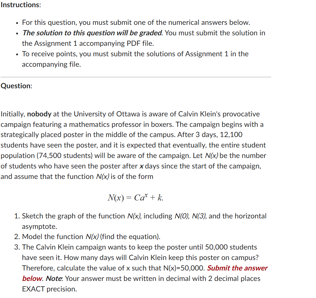Solved Instructions:- ﻿For this question, you must submit | Chegg.com