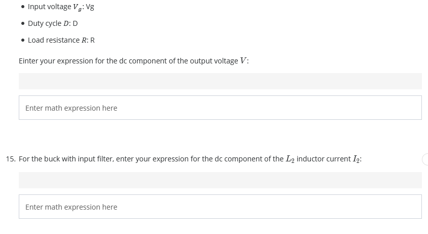 14. Question 14 B uck with input filter T o reduce | Chegg.com