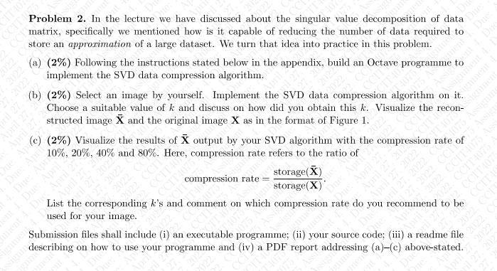 Problem 2. In the lecture we have discussed about the | Chegg.com