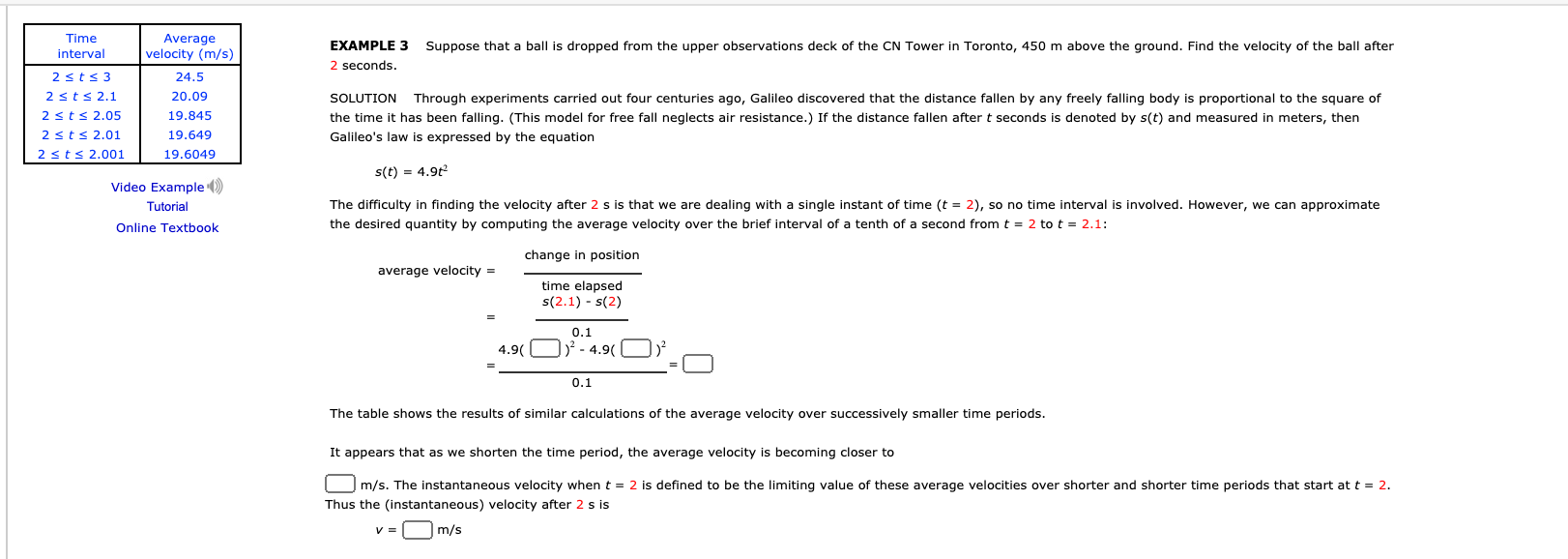 Solved EXAMPLE 3 Suppose that a ball is dropped from the | Chegg.com