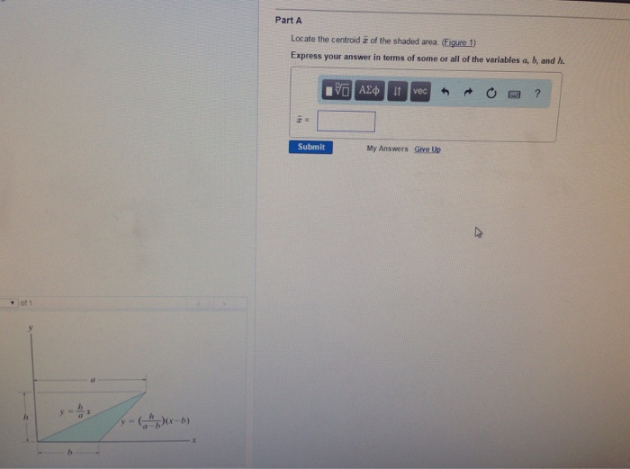 Solved Locate the centroid x^OverBar of the shaded area | Chegg.com