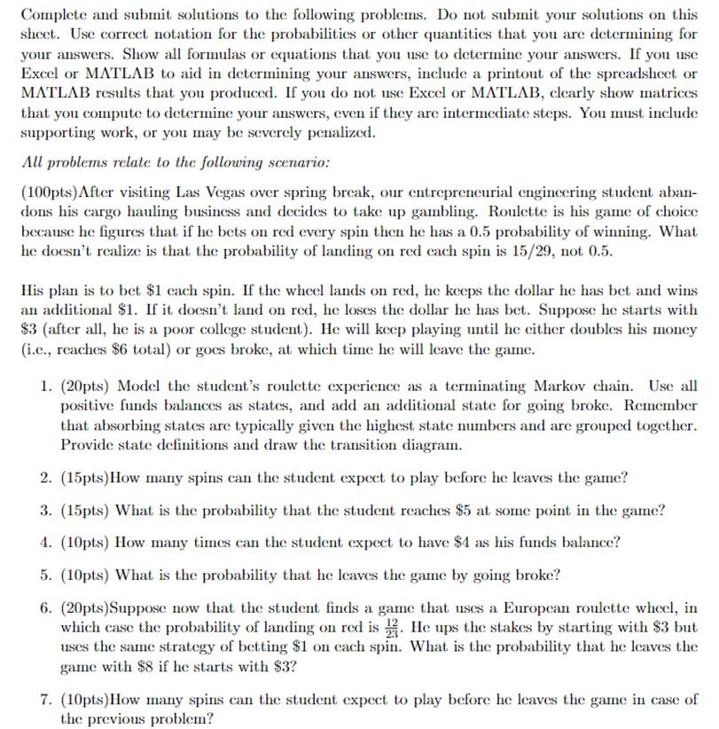 Complete and submit solutions to the following | Chegg.com