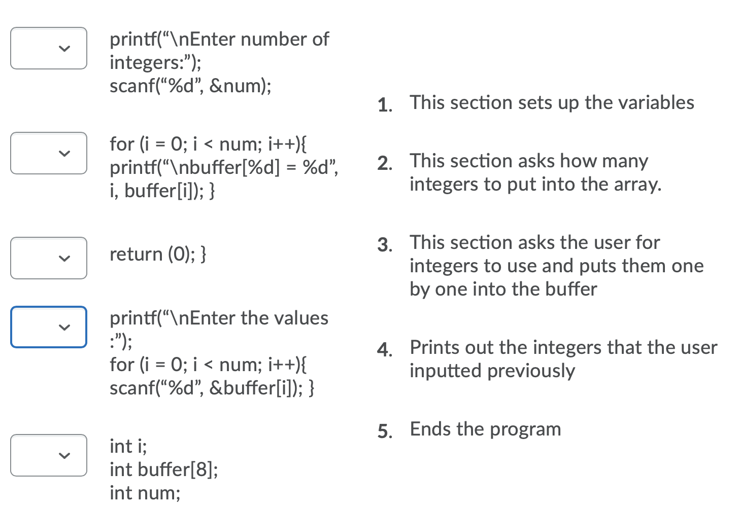 Solved printf("\nEnter number of integers:"); scanf("%d", | Chegg.com