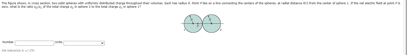Solved The figure shows, in cross section, two solid spheres | Chegg.com
