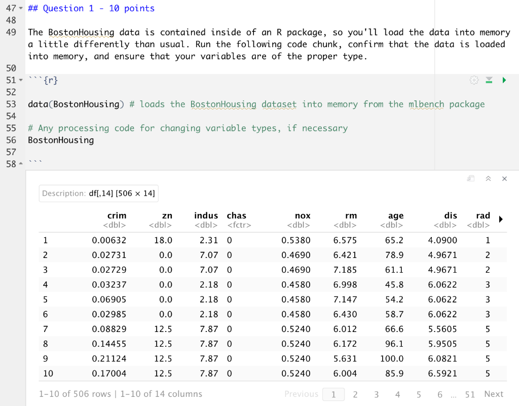 Statistics - R Studio - R Programming Language How | Chegg.com
