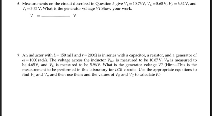 37 Alternating Current RC and LCR Circuits LABORATORY | Chegg.com