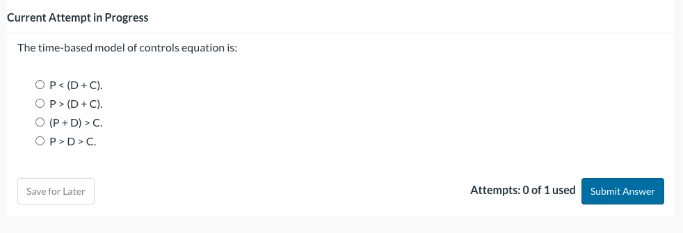 Solved Current Attempt in ProgressThe time-based model of | Chegg.com