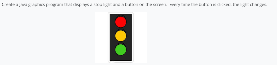 Solved Create A Java Graphics Program That Displays A Stop 8392